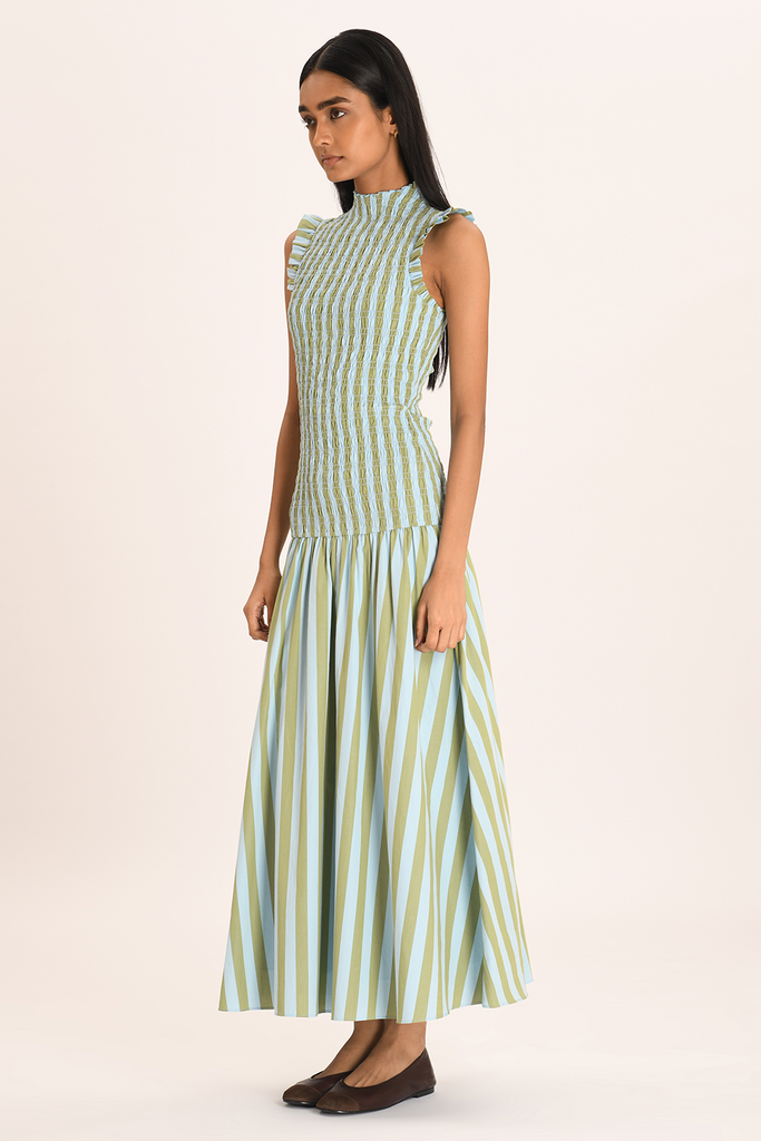 Gabrielle Dress - Chene Stripe