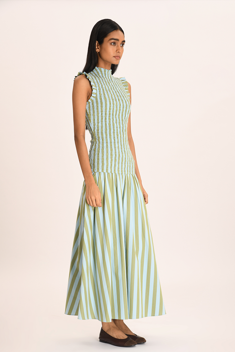 Gabrielle Dress - Chene Stripe – steele. label